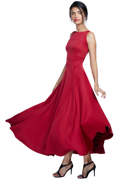 Deep red gown – TheStylease.com